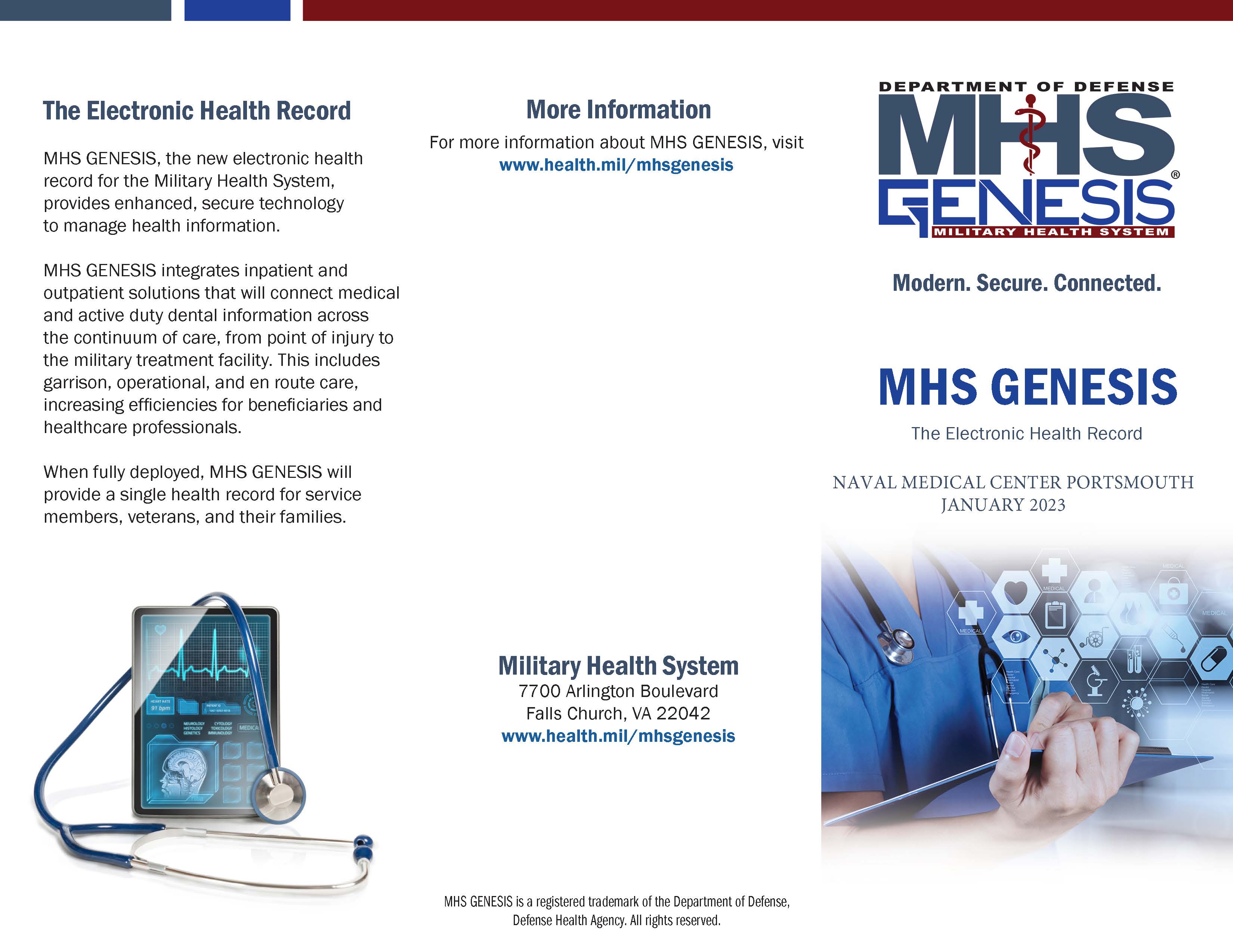 MHS GENESIS Electronic Health Record Patient Portal